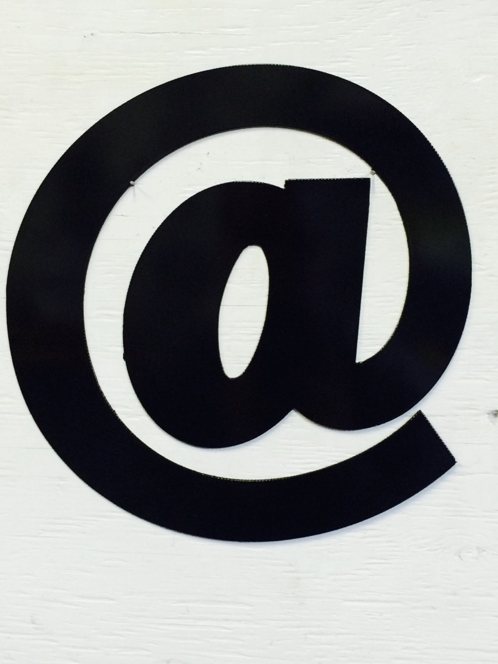 Metal @ "at Sign" Silhouette 10" - Etsy