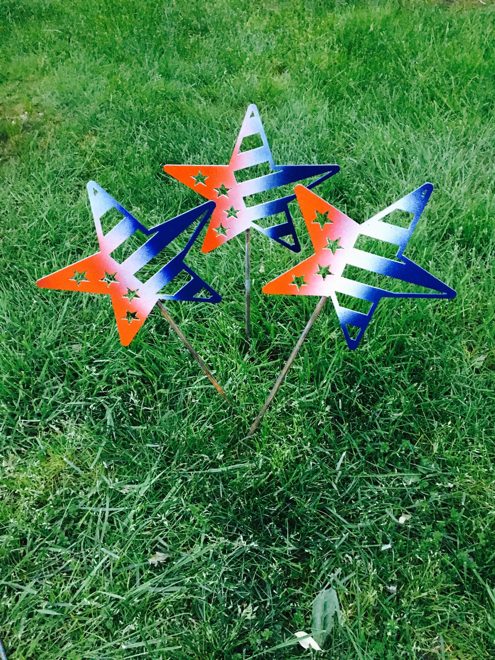 Metal {SET} STAR Garden & Yard Stake(s) - Etsy