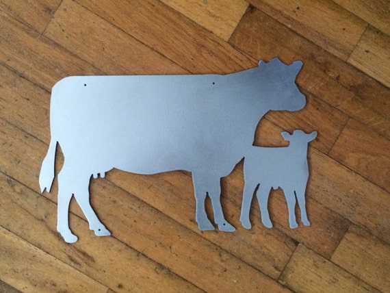 Metal Cow & Calf 15 - Etsy