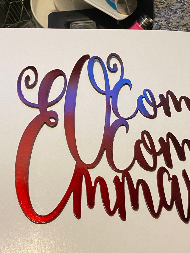 Metal O Come Emmanuel Sign 15 X 12 | Etsy