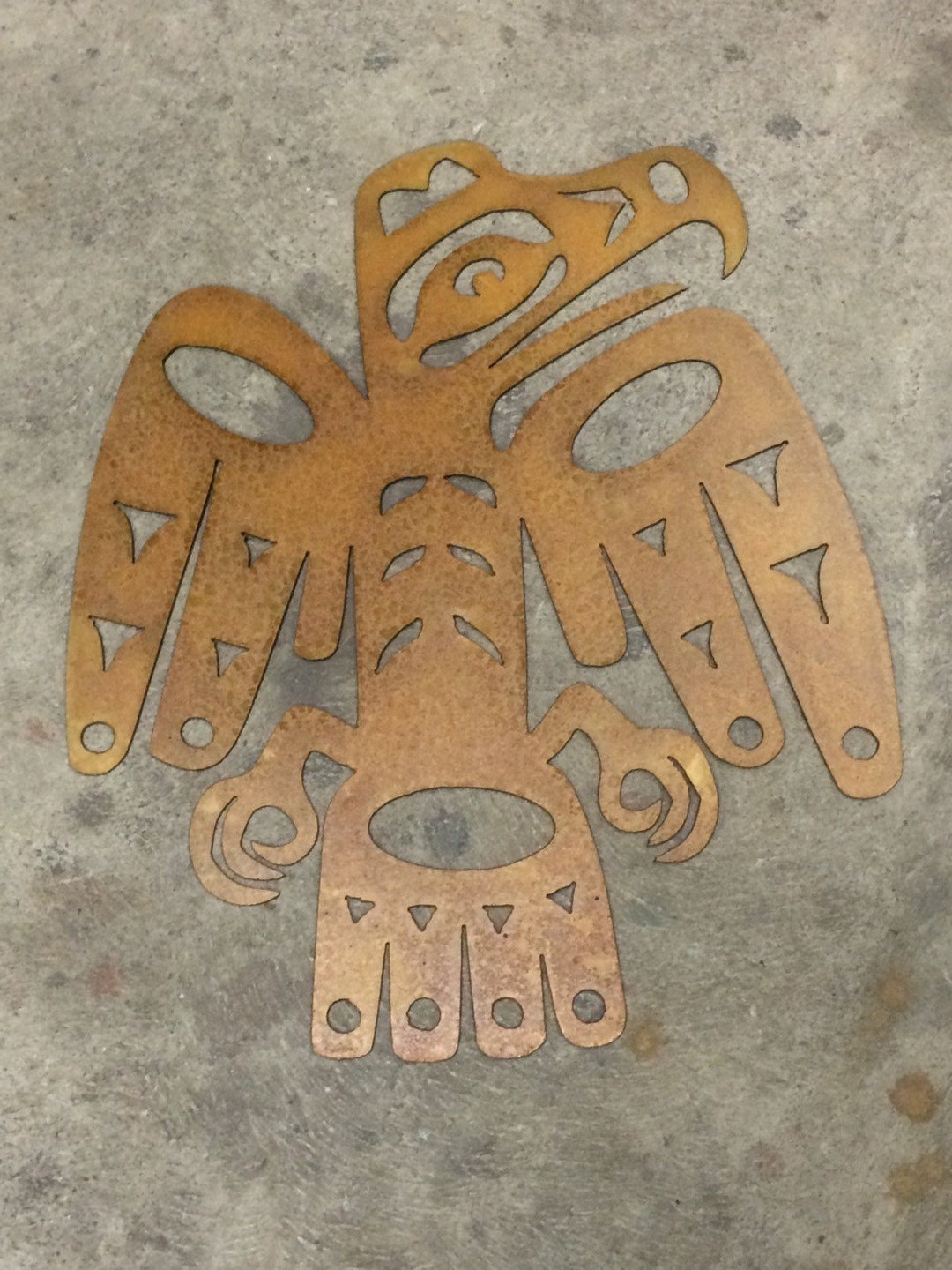 Metal Native Eagle 12.5" X 15" - Etsy