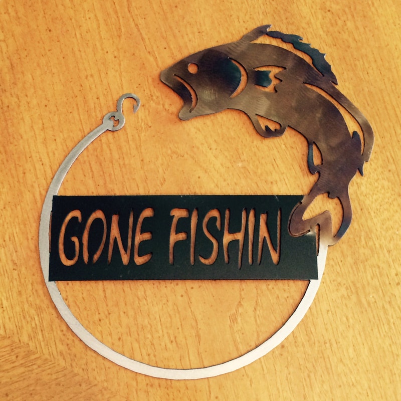Gone Fishin Sign - Etsy