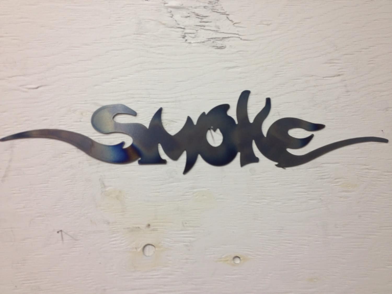 Metal "smoke" Sign - Etsy