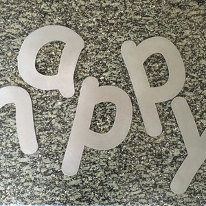 Lower Case, Metal, Comic Sans, Letters - Etsy