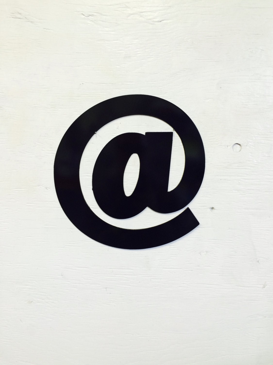 Metal @ "at Sign" Silhouette 10" - Etsy