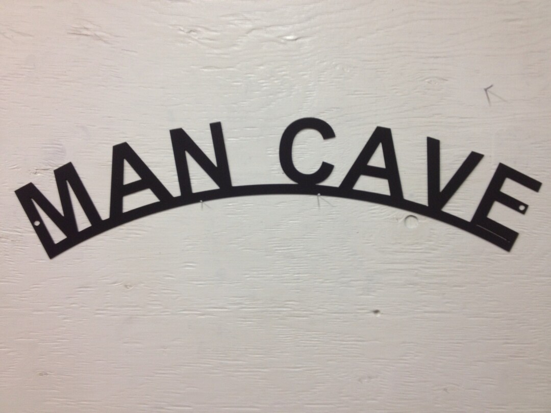 Metal Man Cave Sign - Etsy