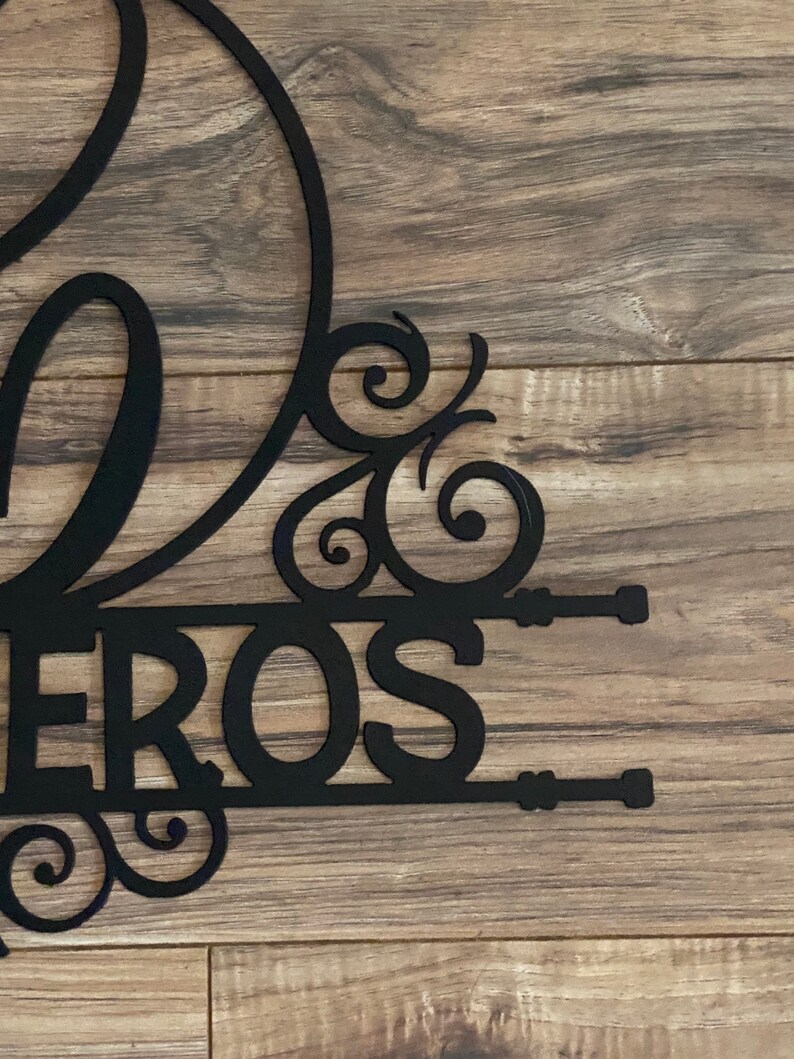 Split Letter Monogram Family Name - Etsy