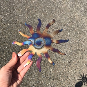 Metal Sunburst Wall Hanging 7 X 7 - Etsy