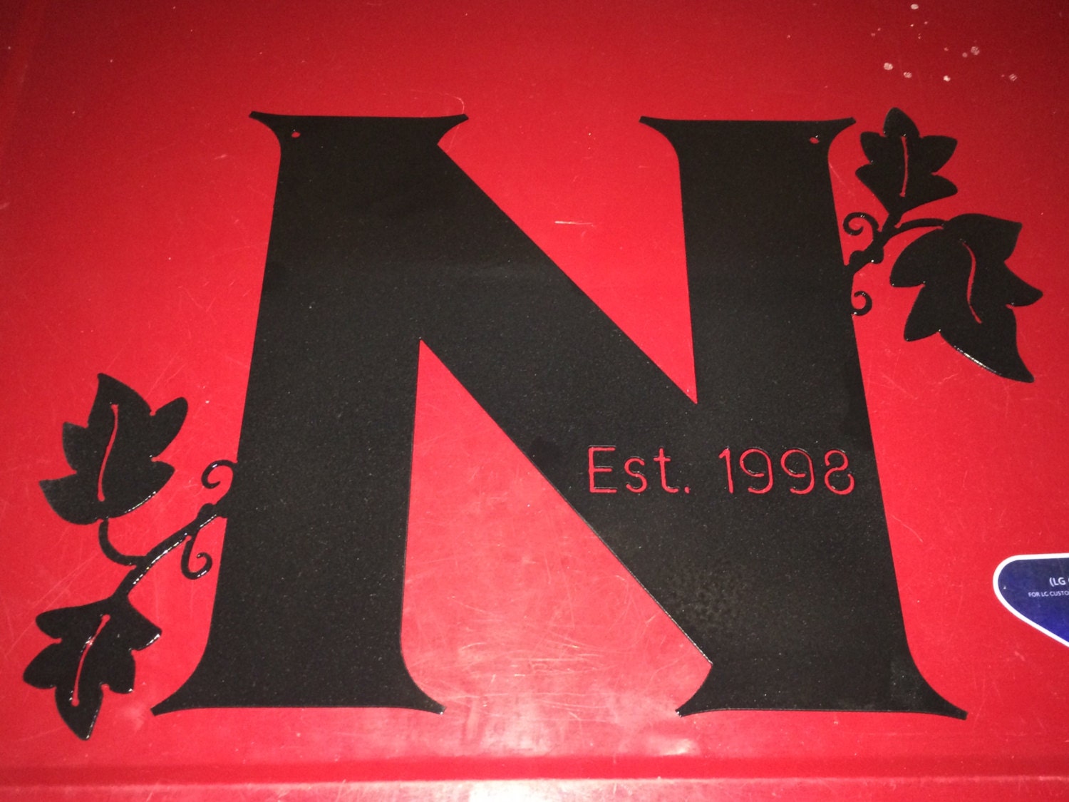 Metal Monogram Family Letter EST. | Etsy