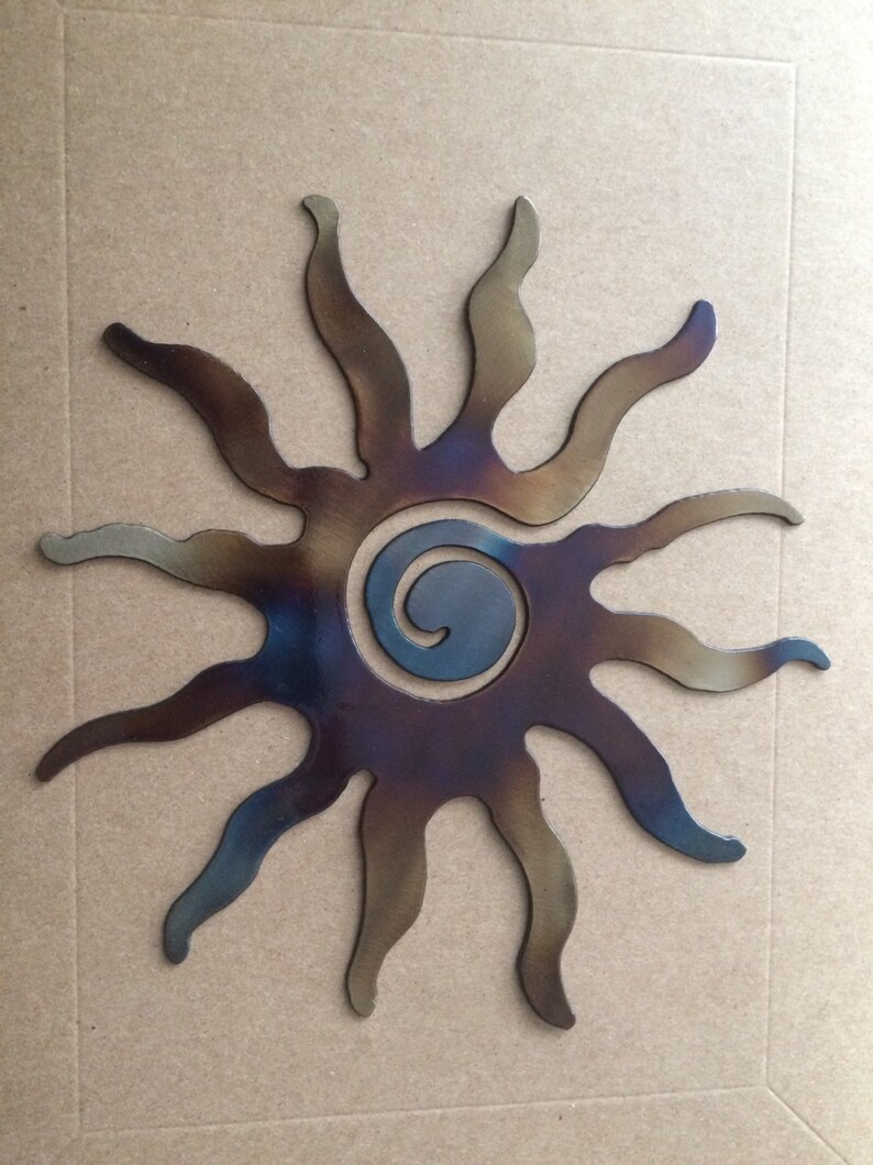 Metal Sunburst Wall Hanging 7 X 7 - Etsy
