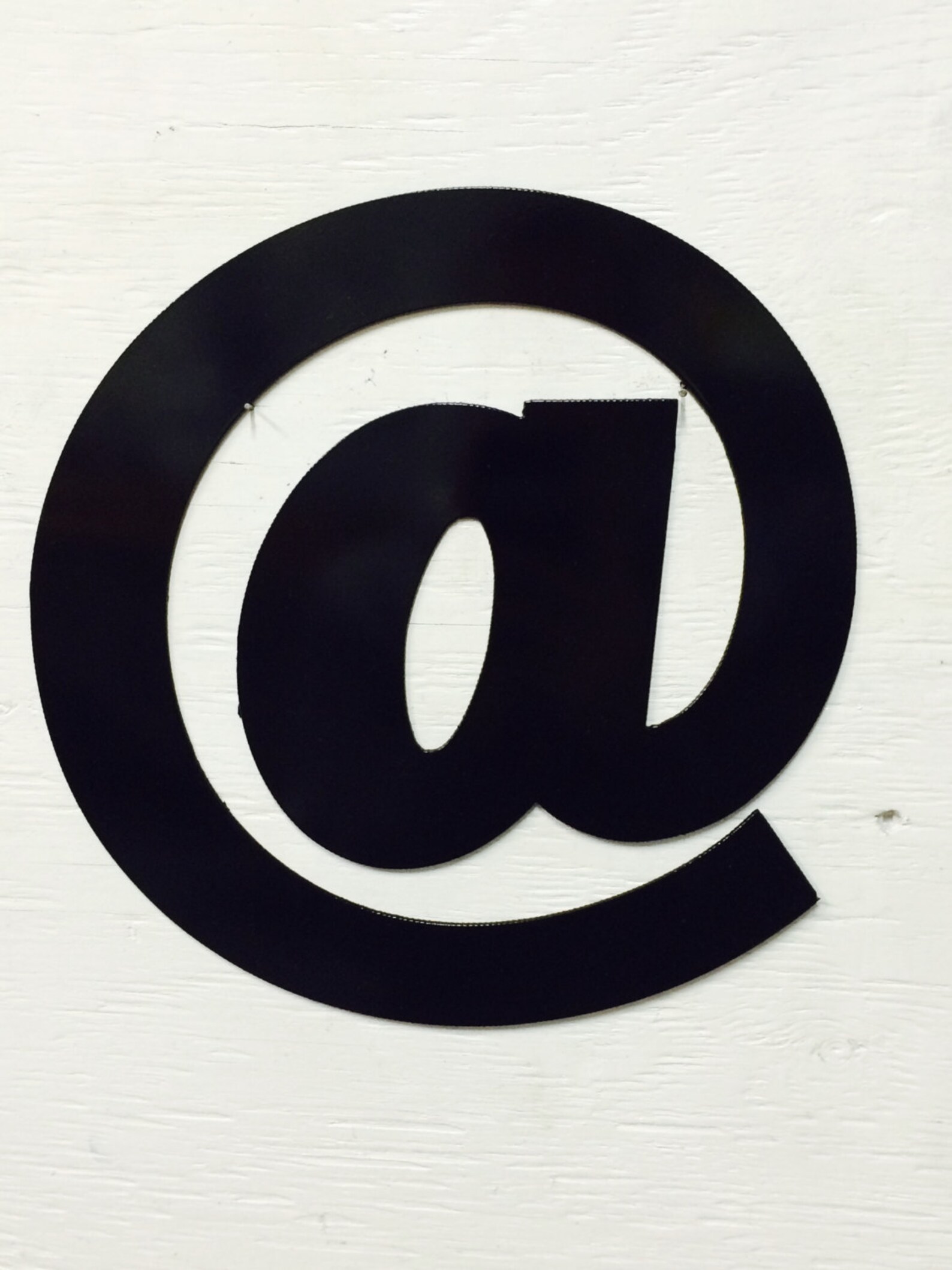 Metal @ "at Sign" Silhouette 10" - Etsy