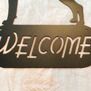 Metal Boxer Welcome Sign 12 X 10 - Etsy