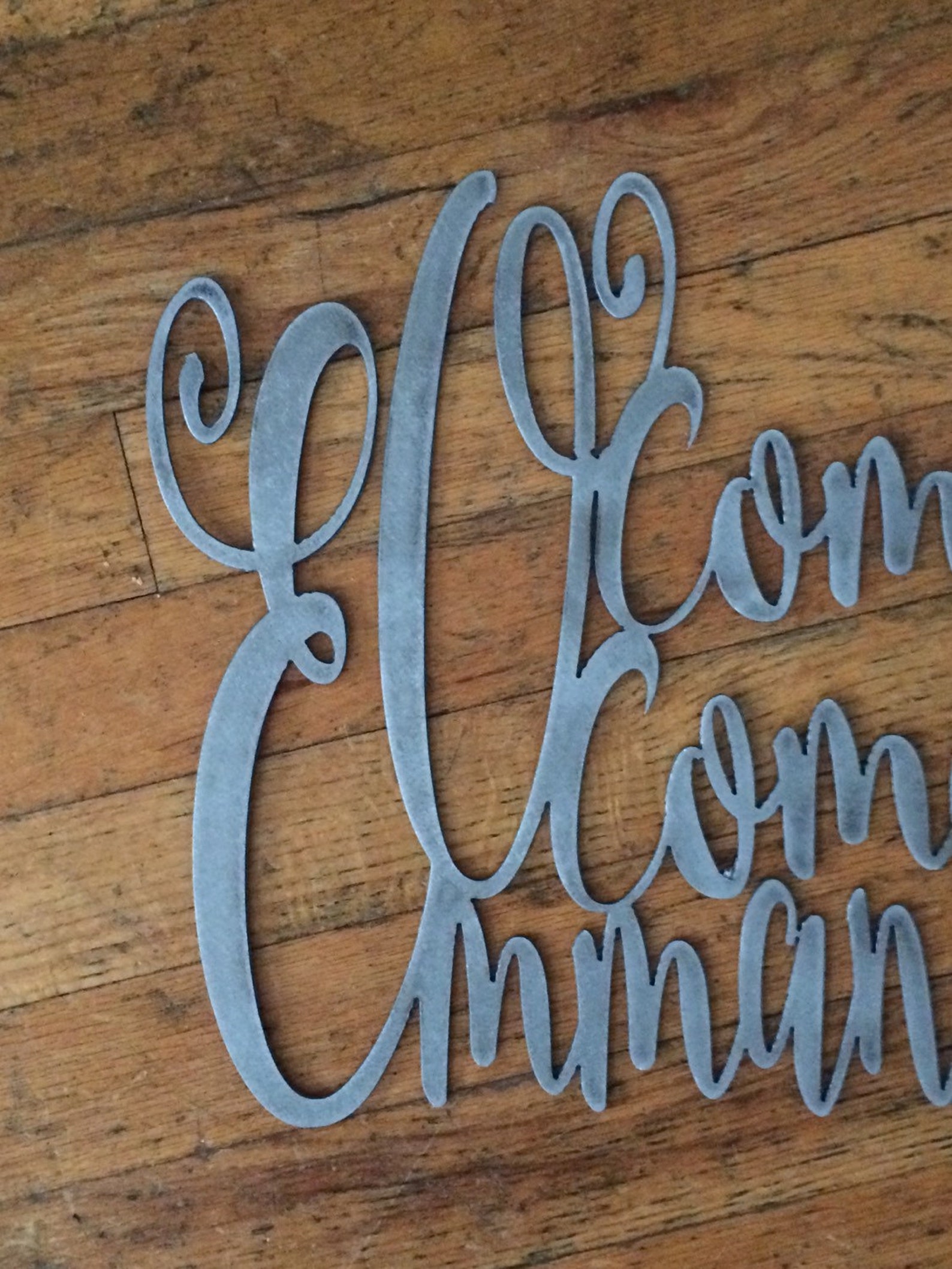 Metal O Come Emmanuel Sign 15 X 12 | Etsy