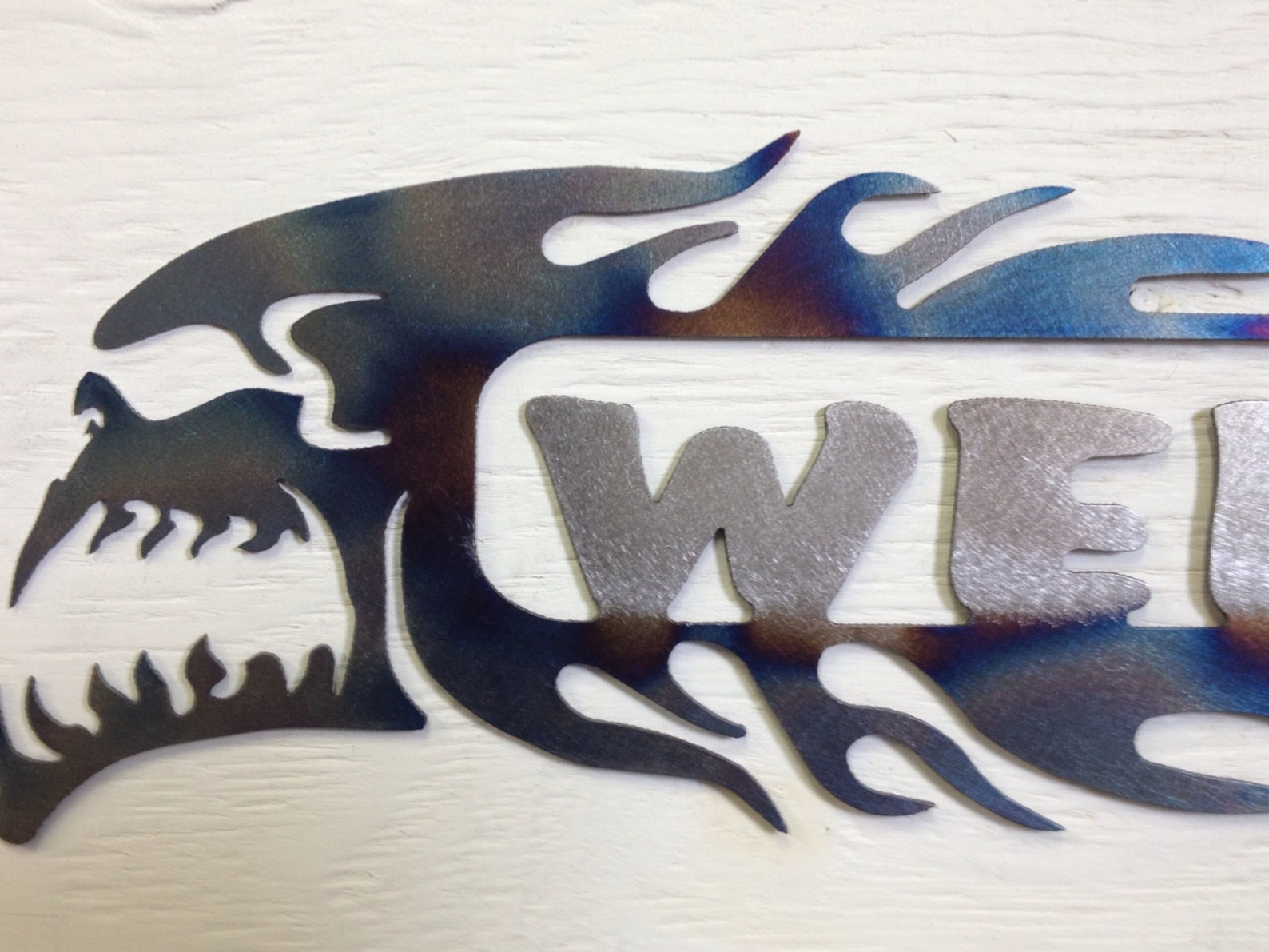 Metal Skull Welcome Sign - Etsy