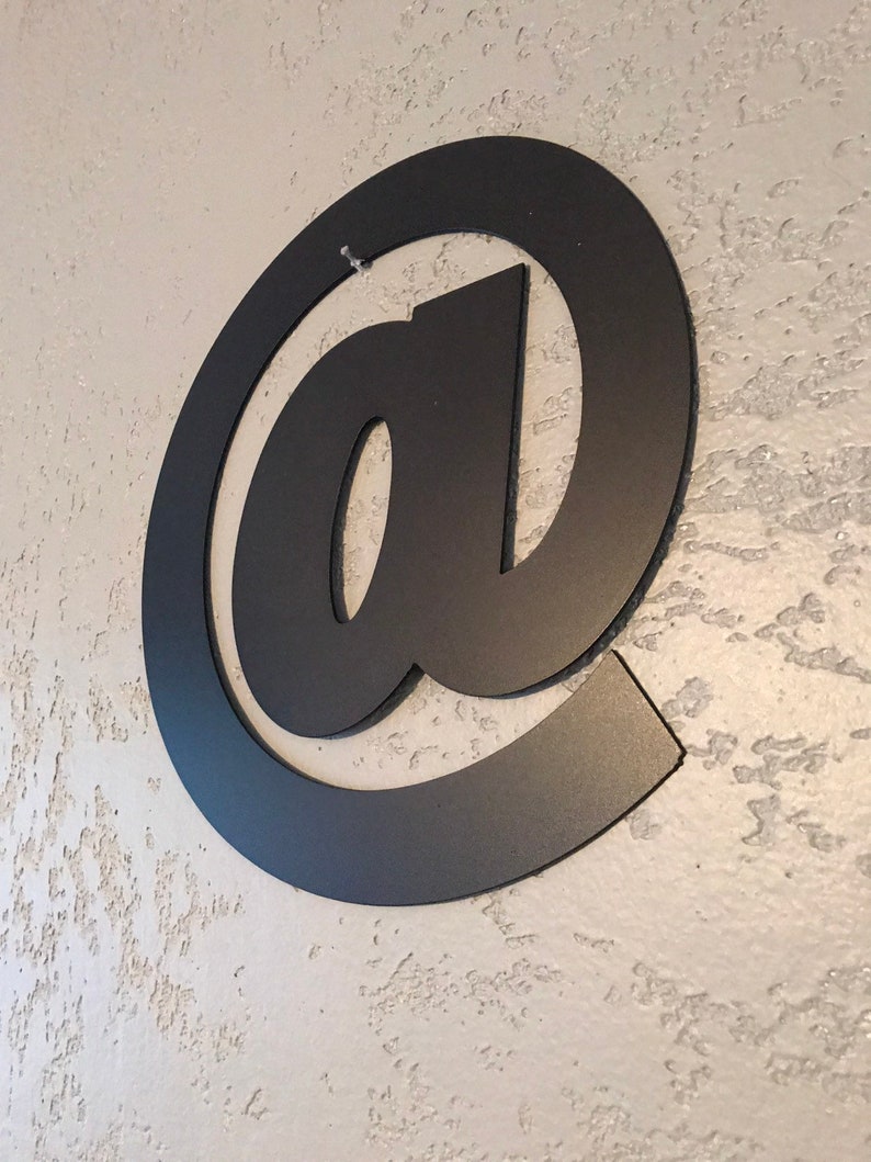 Metal @ "at Sign" Silhouette 10" - Etsy