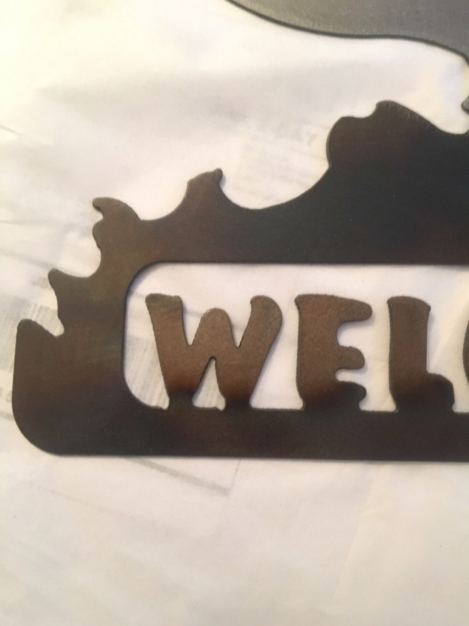 Metal Dolphin Welcome Sign | Etsy