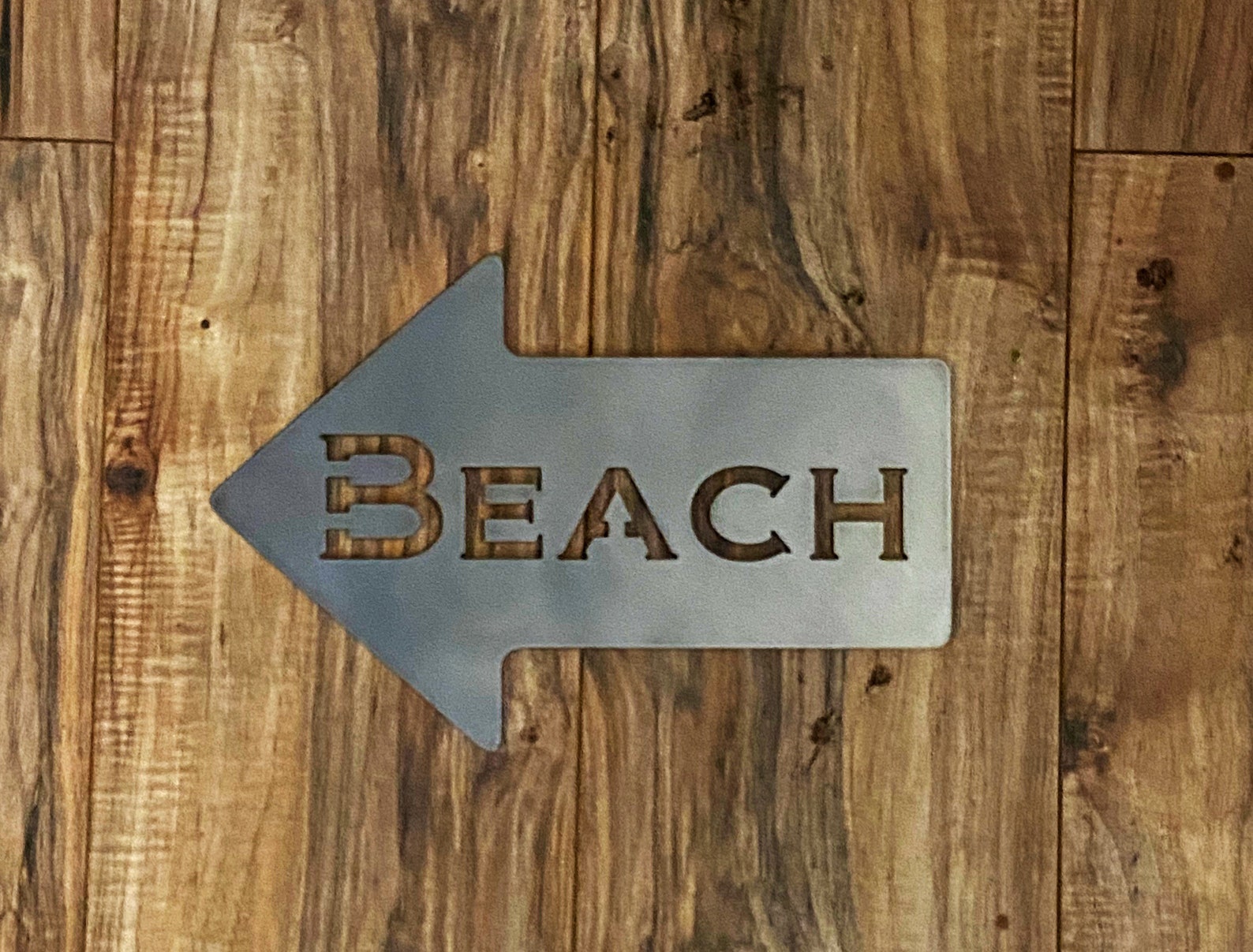 Metal Beach Sign, Arrow - Etsy