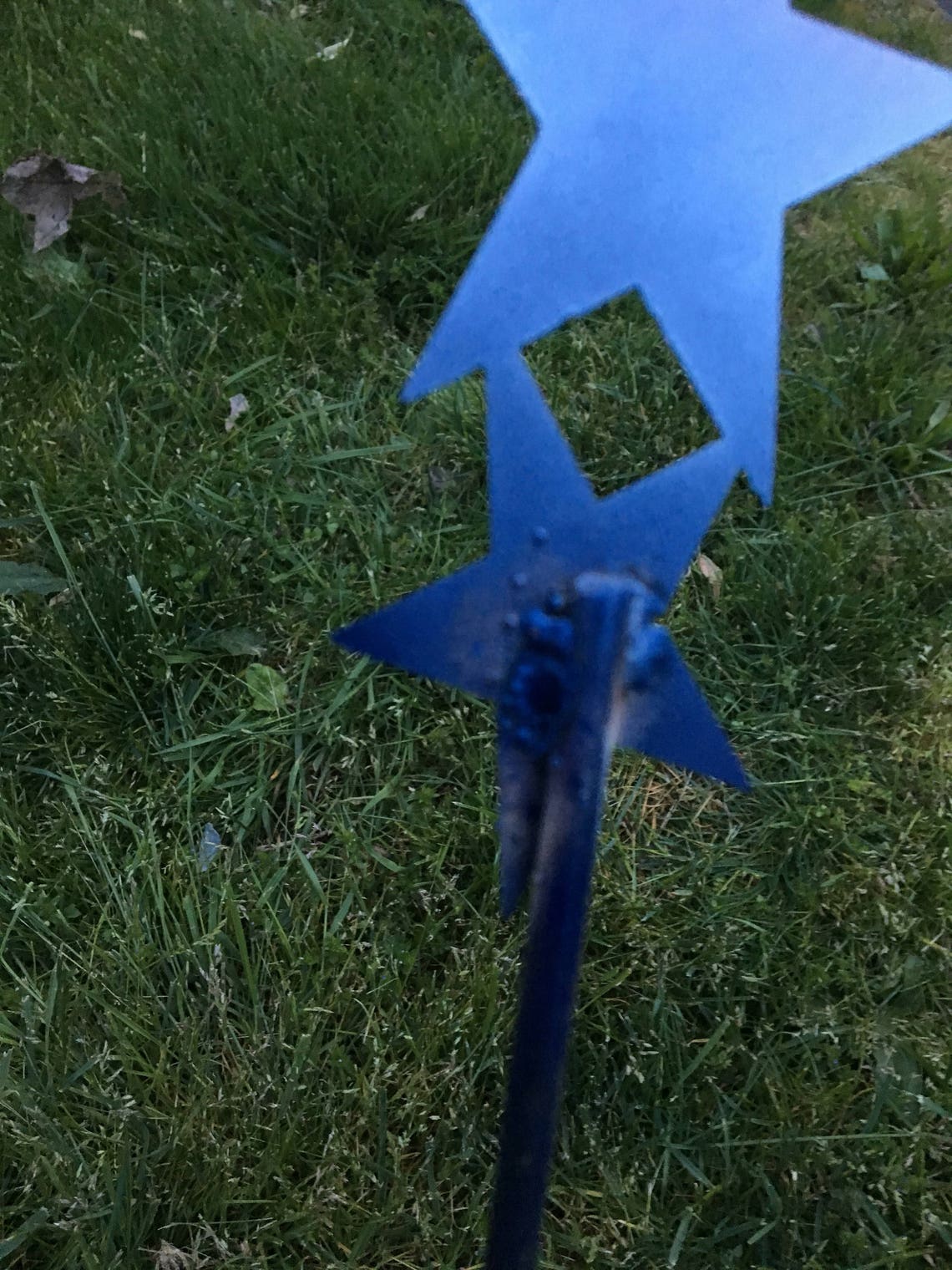 Metal {SET} Stacked STAR Garden & Yard Stake(s) - Etsy