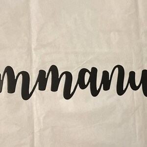 Metal Emmanuel Sign 19 X 6 - Etsy