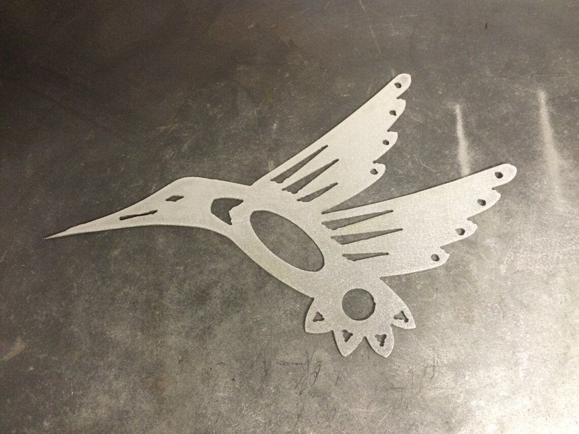 Metal Native Hummingbird 11.5" X 7" - Etsy