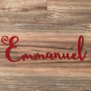 Metal Emmanuel Sign 19" X 6" - Etsy