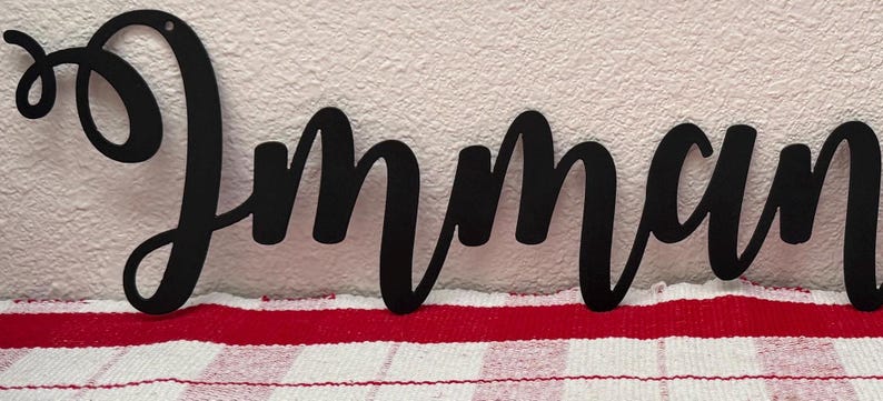 Metal Emmanuel Sign 19" X 6" - Etsy