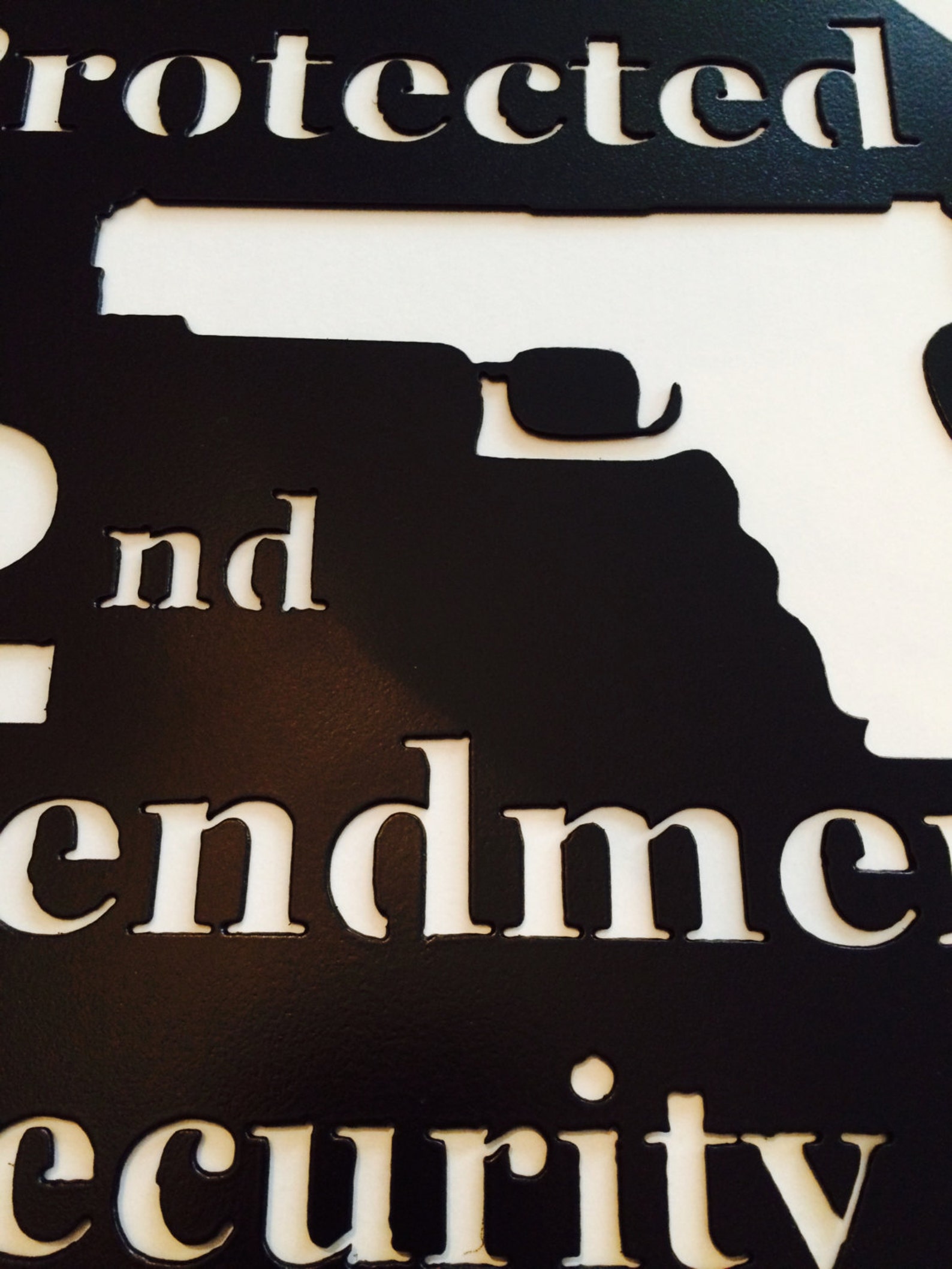 Metal Protected by the 2nd Amendment Security Sign Pistol - Etsy