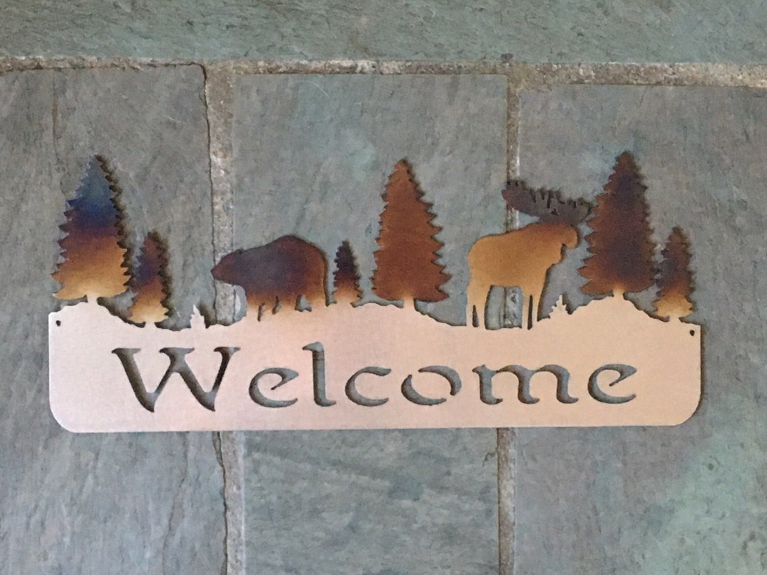 Metal Welcome Sign - Etsy