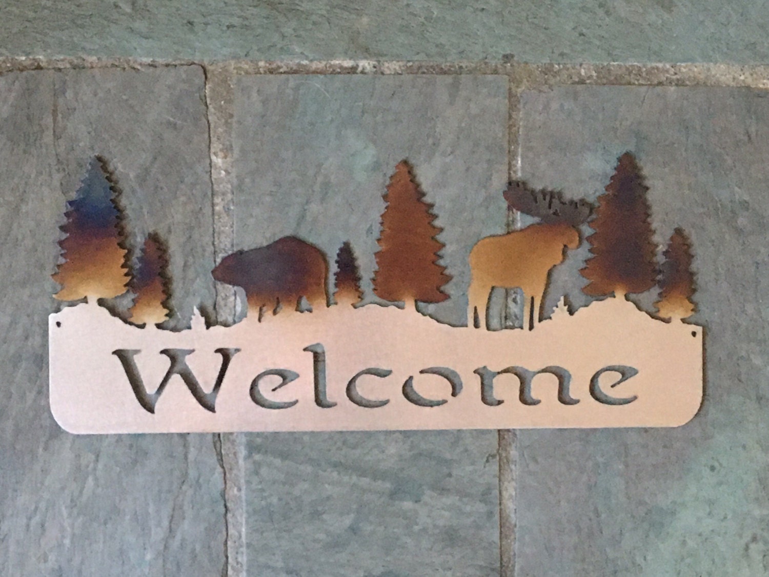 Metal Welcome Sign | Etsy
