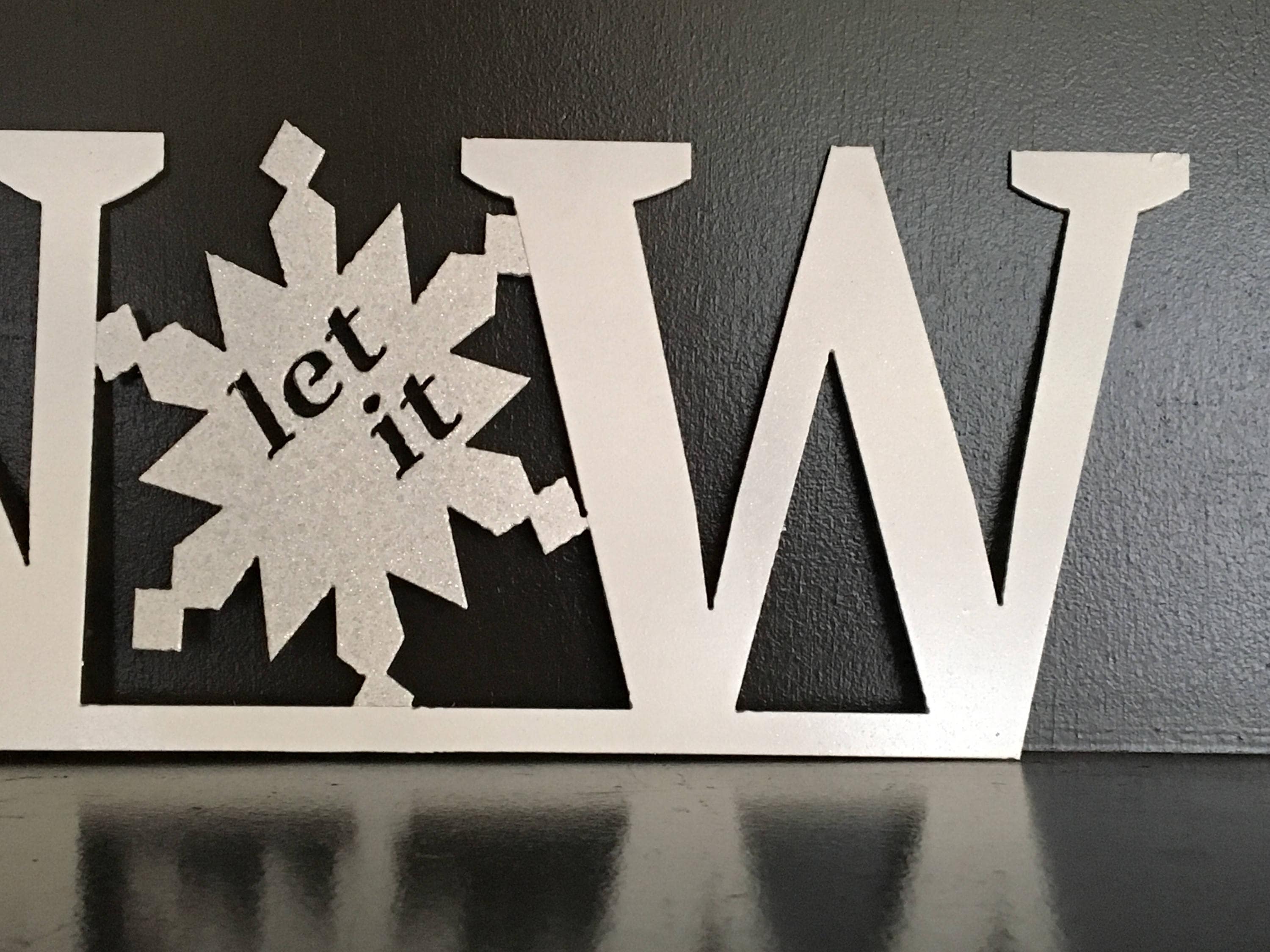 Metal "let It Snow" Sign 18" X 6" - Etsy