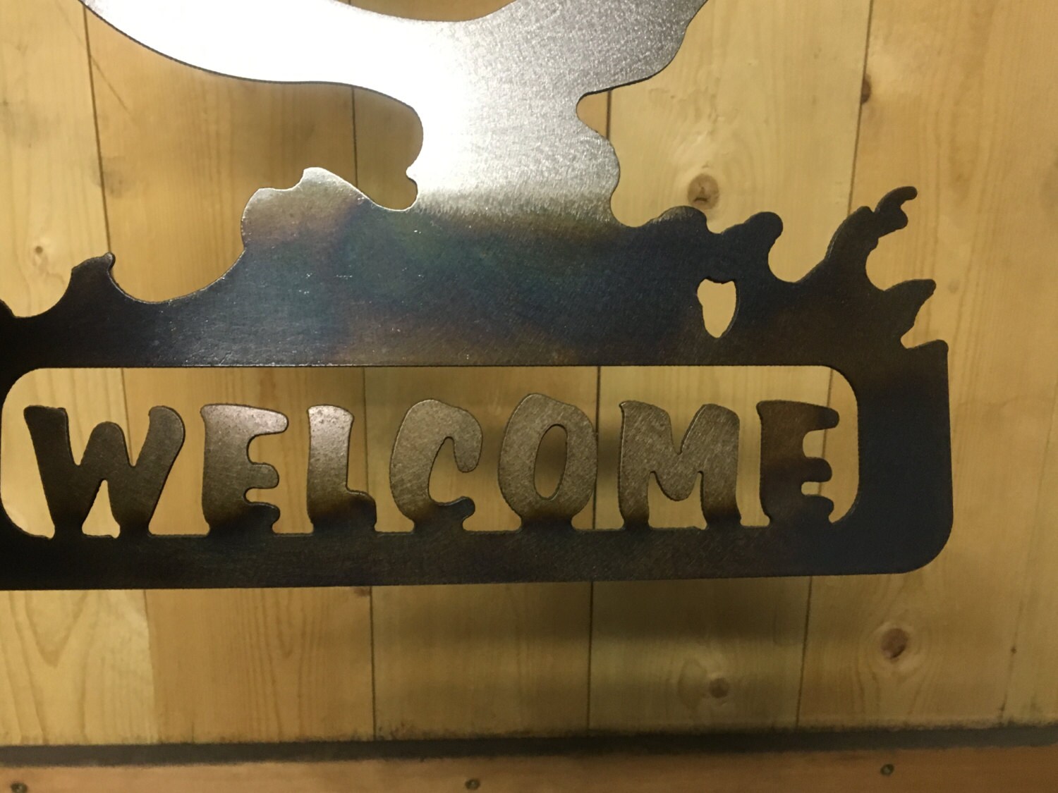 Metal Dolphin Welcome Sign | Etsy