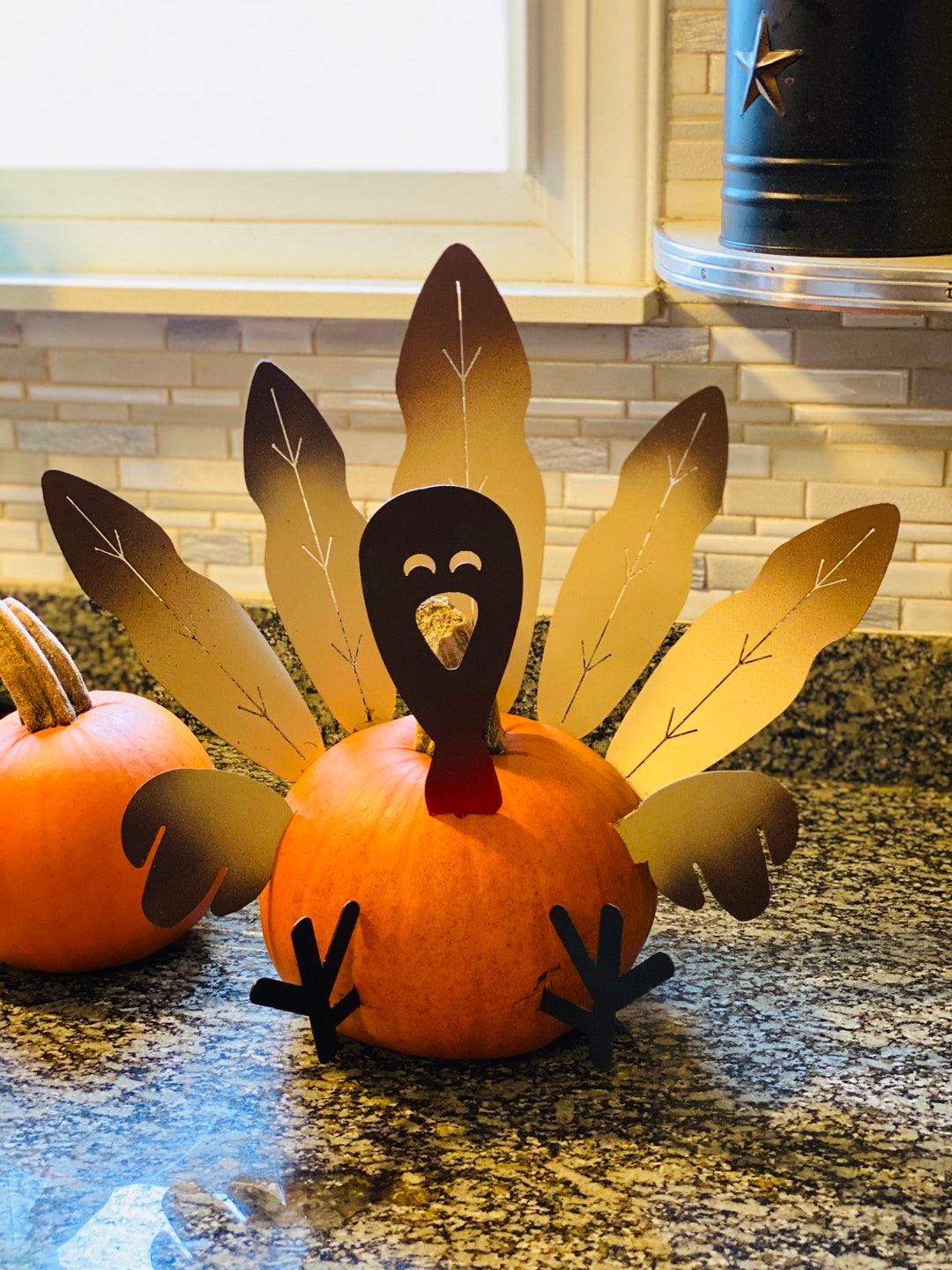 Metal Turkey Pumpkin Decorating Kit, Thanksgiving, Fall, Autumn ...