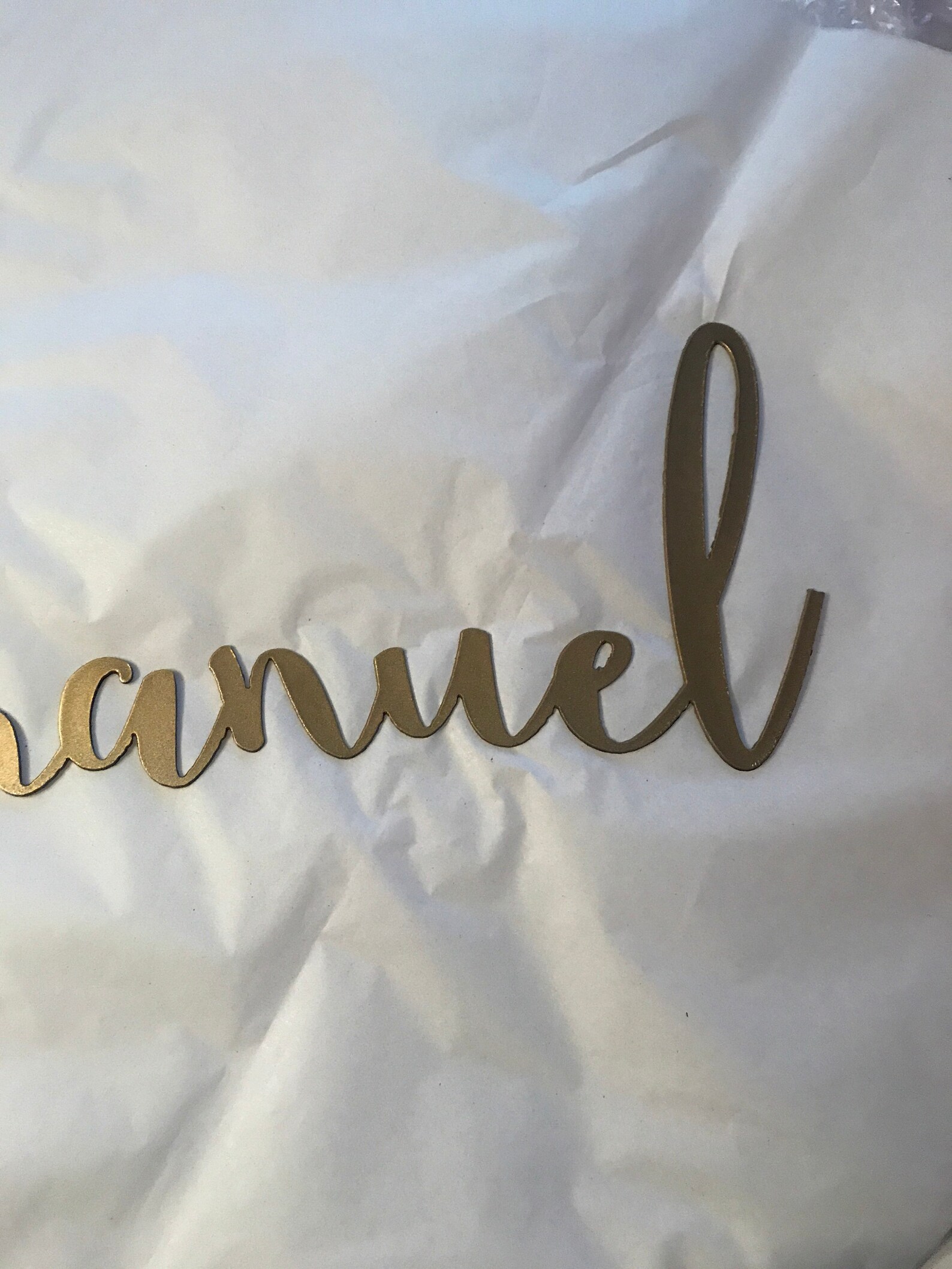 Metal Emmanuel Sign 19 X 6 - Etsy