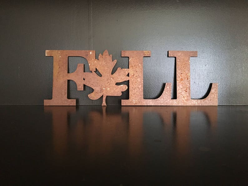 Metal fall Sign 18 X 5.5 - Etsy