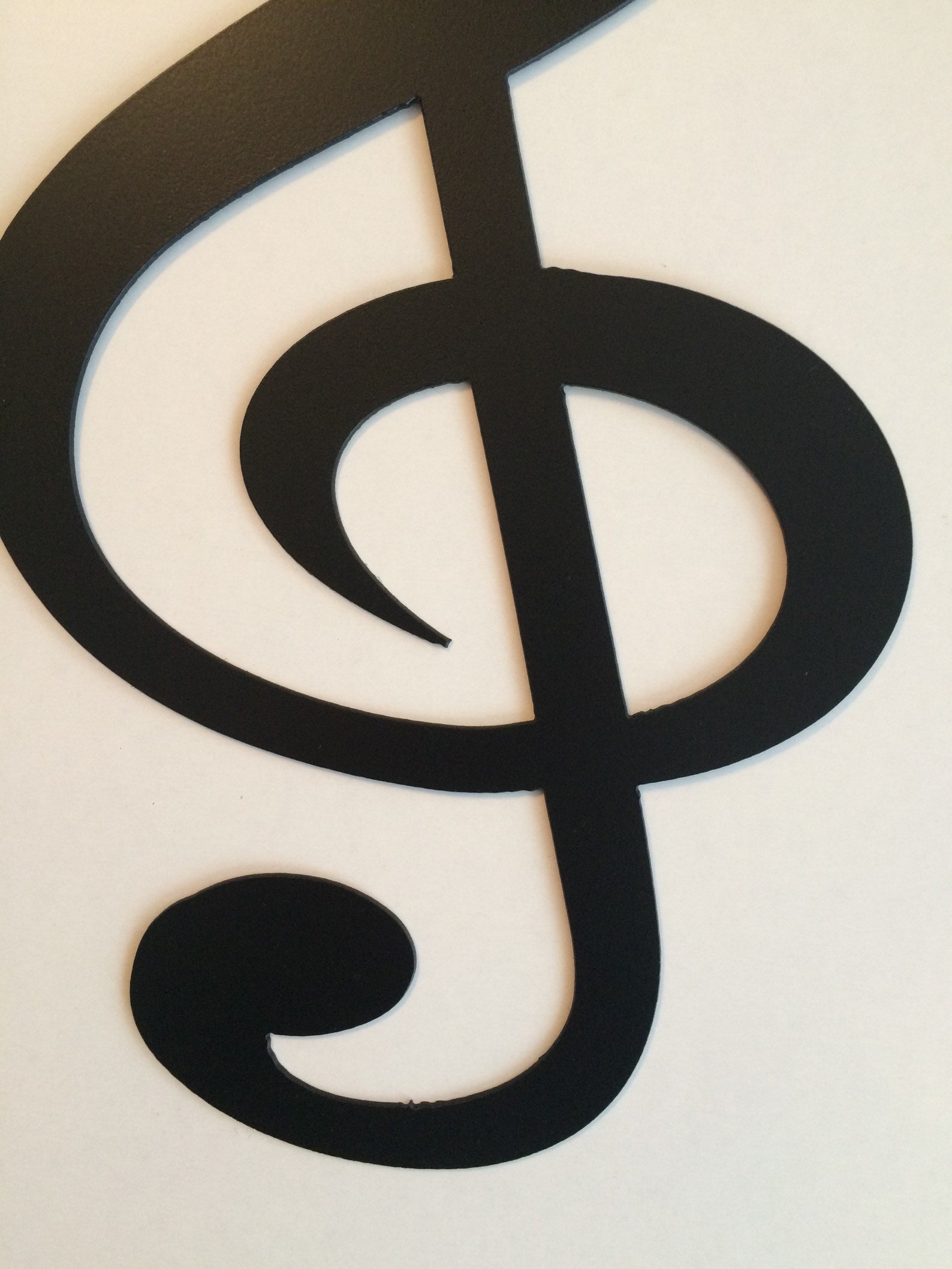 Metal Treble Clef Wall Silhouette 7.5 X 14 - Etsy