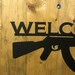 Metal Rifle Welcome Sign - Etsy
