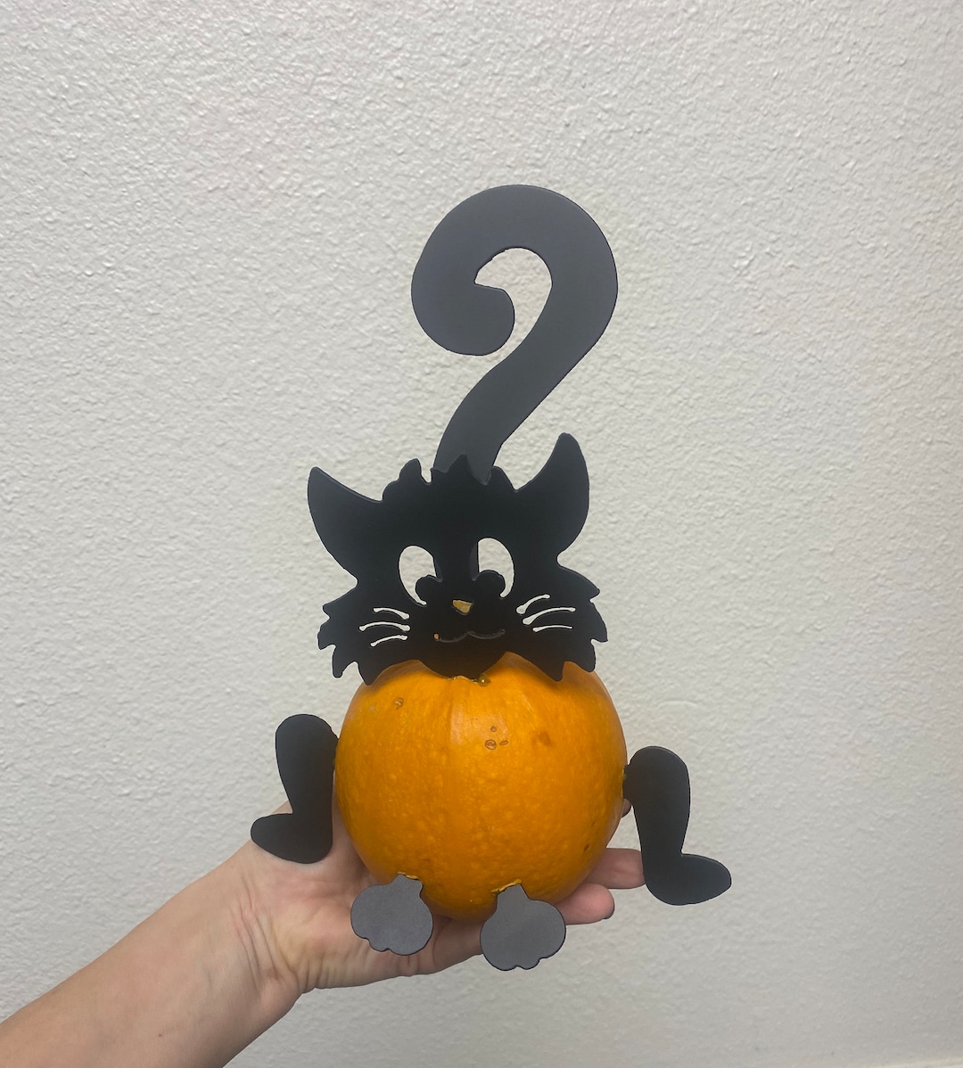MINI Metal Cat Pumpkin Decorating Kit, Black Cat, Fall, Dark, Goth ...