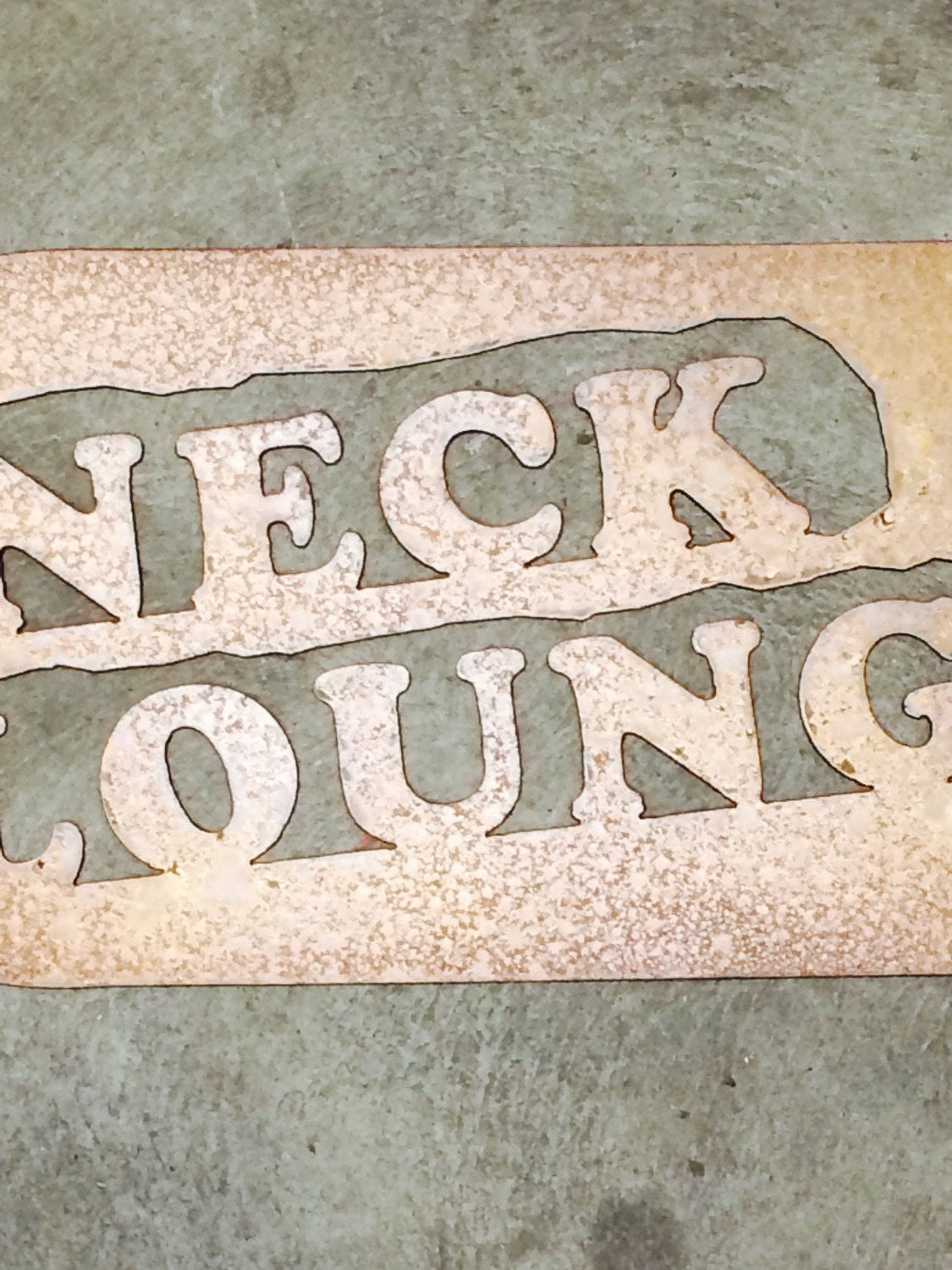 Metal REDNECK LOUNGE Sign 24" X 7" - Etsy