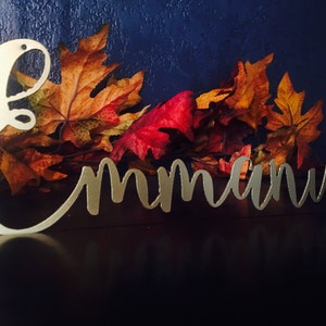 Metal Emmanuel Sign 19" X 6" - Etsy