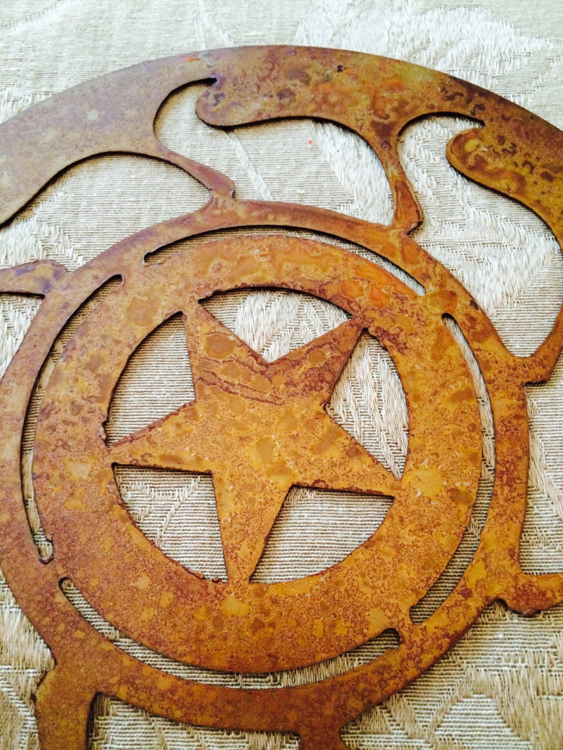 Metal Celestial Star Sun 9 X 9 | Etsy