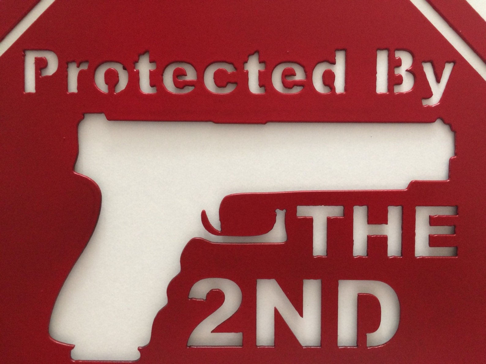 Metal Protected by the 2nd Amendment Security Sign Octogon - Etsy