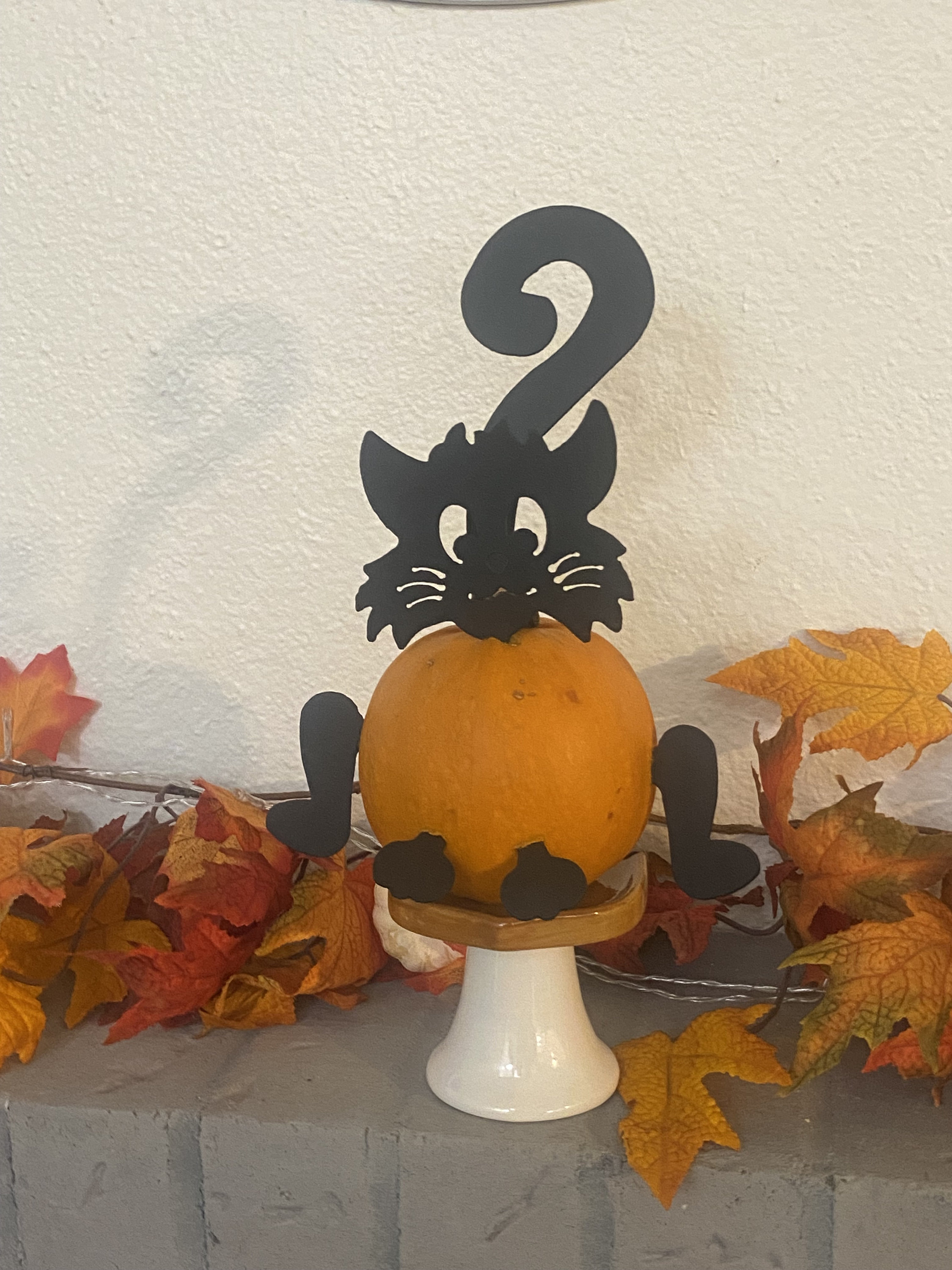 MINI Metal Cat Pumpkin Decorating Kit, Black Cat, Fall, Dark, Goth ...