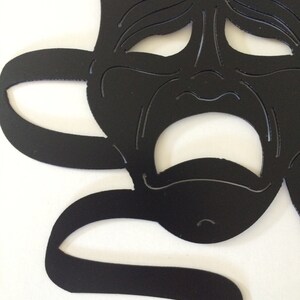 Metal Theater Masks Wall Hanging, Silhouette 15" X 10" - Etsy