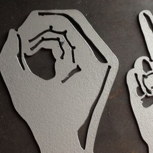 Metal American Sign Language Sign Spells Out "love" - Etsy