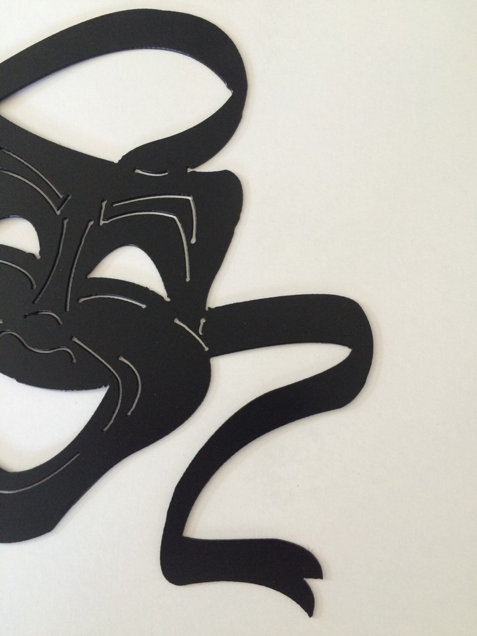 Metal Theater Masks Wall Hanging, Silhouette 15" X 10" - Etsy