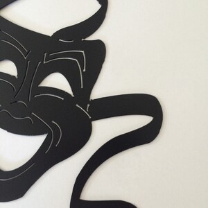 Metal Theater Masks Wall Hanging, Silhouette 15" X 10" - Etsy