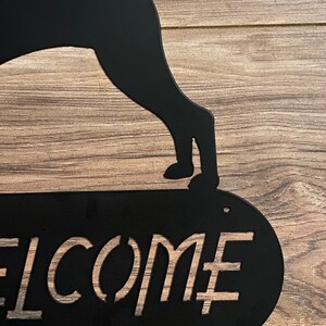 Metal Boxer Welcome Sign 12 X 10 - Etsy
