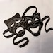 Metal Theater Masks Wall Hanging, Silhouette 15 X 10 - Etsy