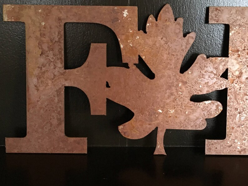 Metal "fall" Sign 18" X 5.5" - Etsy