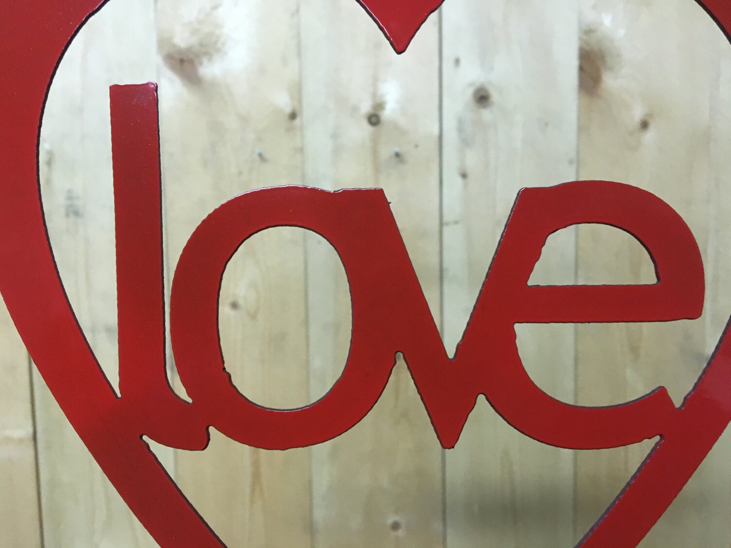 8 Metal LOVE Heart Yard Stake Valentine Tribute | Etsy